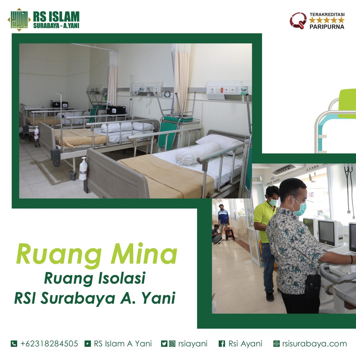 RUANG ISOLASI RS Islam Surabaya-A.Yani – RS Islam Surabaya