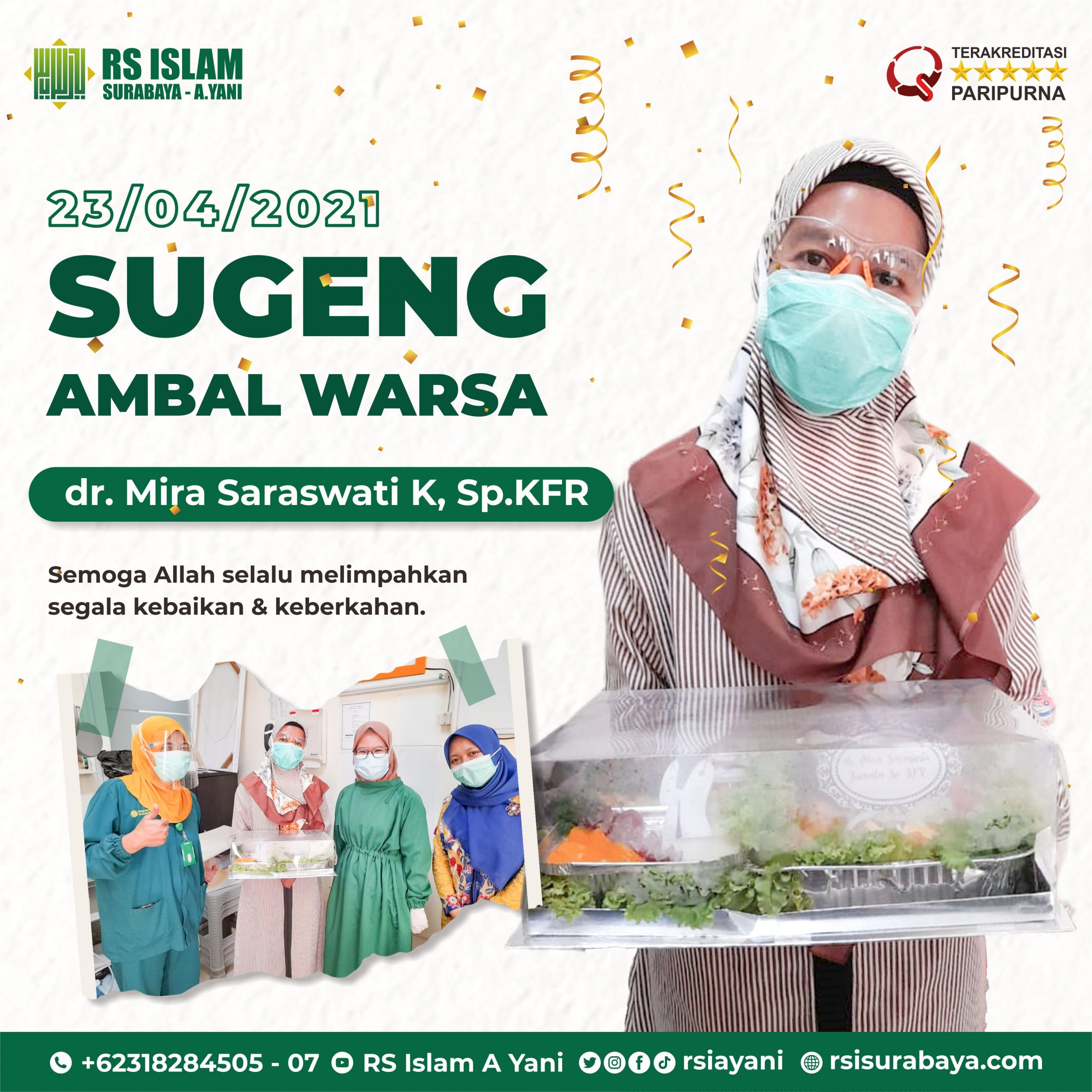 Sugeng Ambal Warsa dr. Mira Saraswati K, Sp.KFR – RS Islam Surabaya