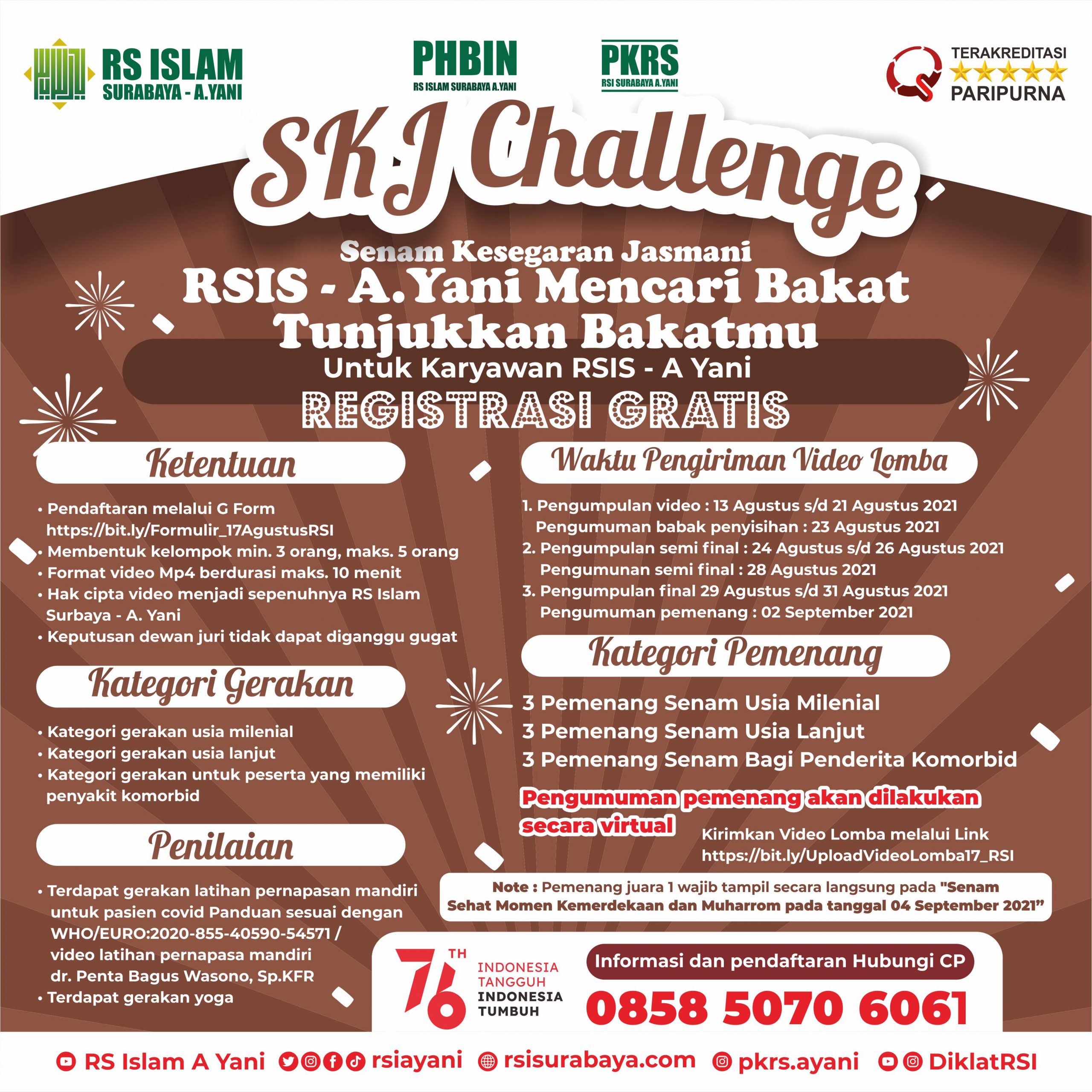 SKJ CHALLENGE (senam kesegaran jasmani) – RS Islam Surabaya