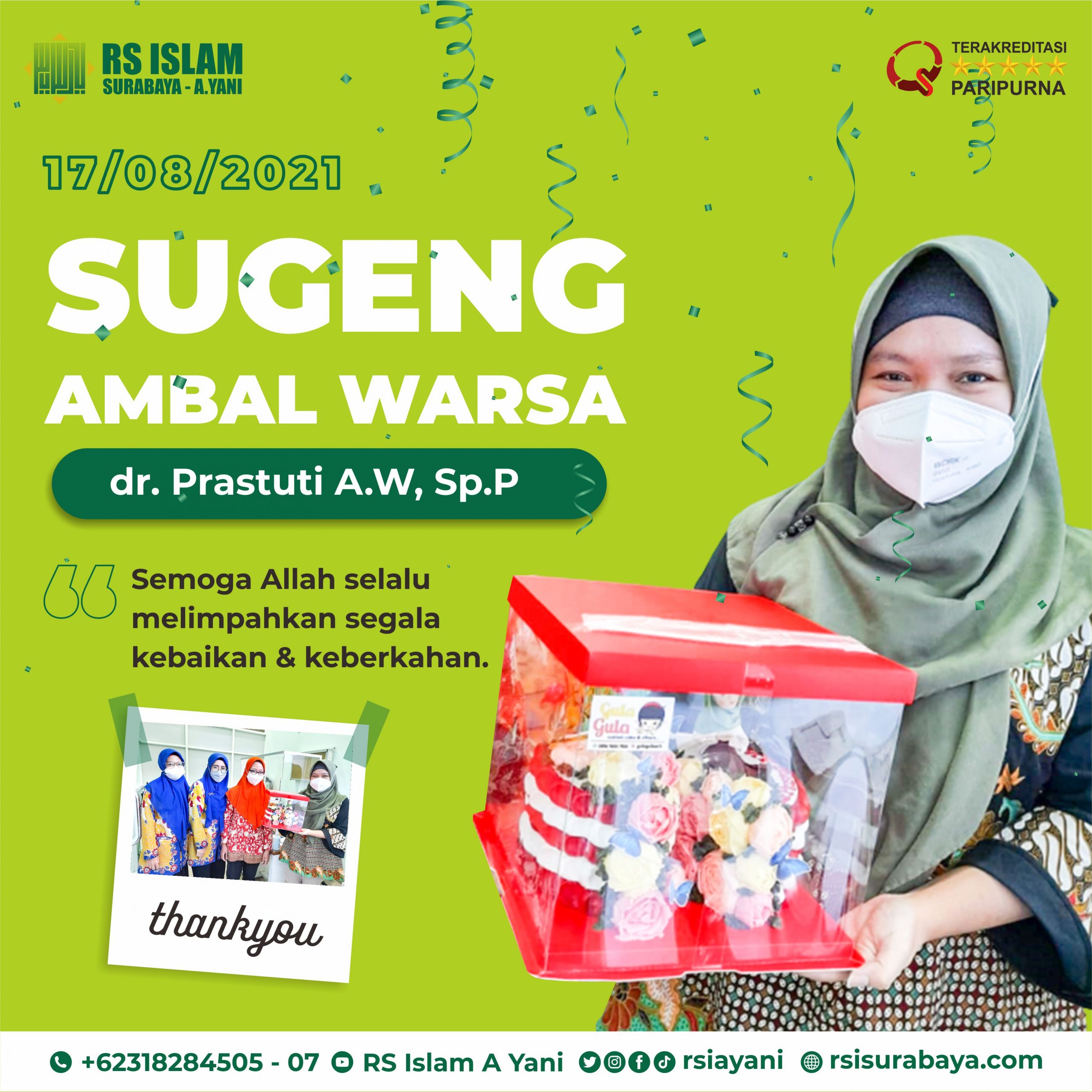 Sugeng Ambal Warsa dr. Prastuti A.W, Sp.P – RS Islam Surabaya