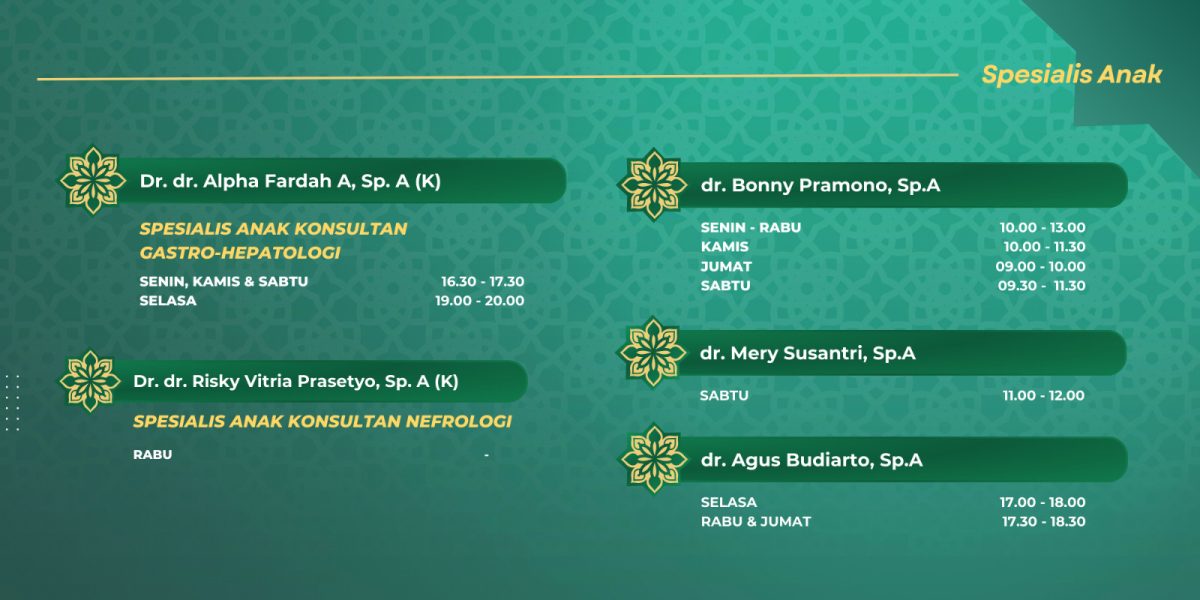 Jadwal Praktek Poli Eksekutif Spesialis dan Sub Spesialis – RS Islam ...